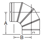 Item # 10BLV90, 10" Size 90° Adjustable Elbow On Ray Murray, Inc.