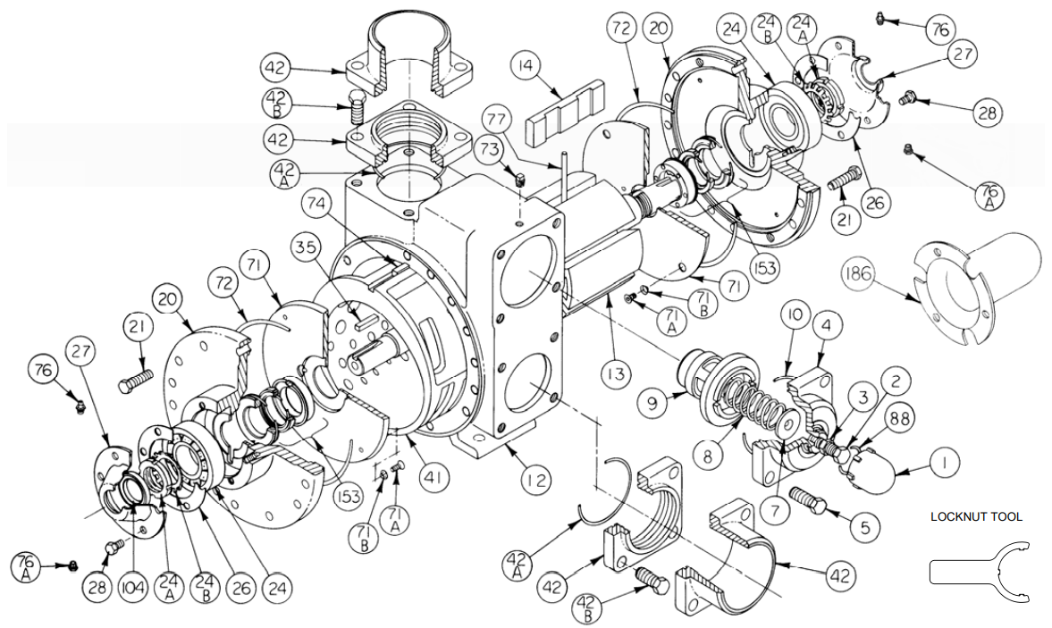 Parts for Pump Model LGLD4B On Ray Murray, Inc.